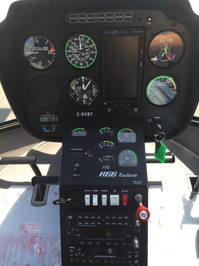 R66 Instrument Panel | Aerial Recon Ltd | Robinson Helicopter Dealer